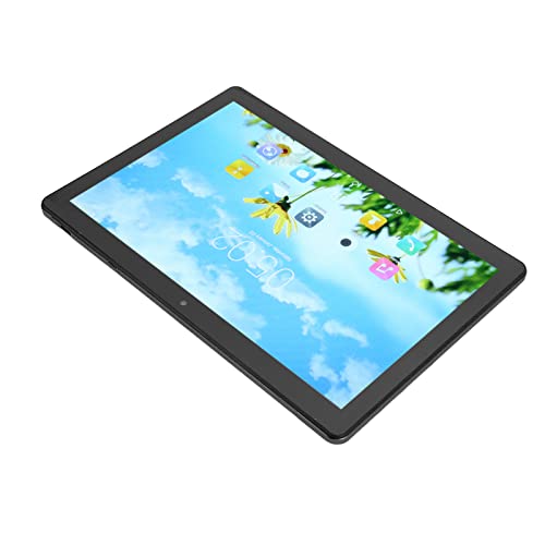 Tablet PC, 100-240V Octa Core CPU Processor Tablet for Home for Travel (Black)