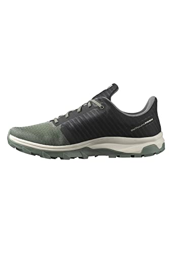 Salomon Outbound Prism Hiking Shoes for Men Climbing, Black/Castor Gray/Rainy Day, 10