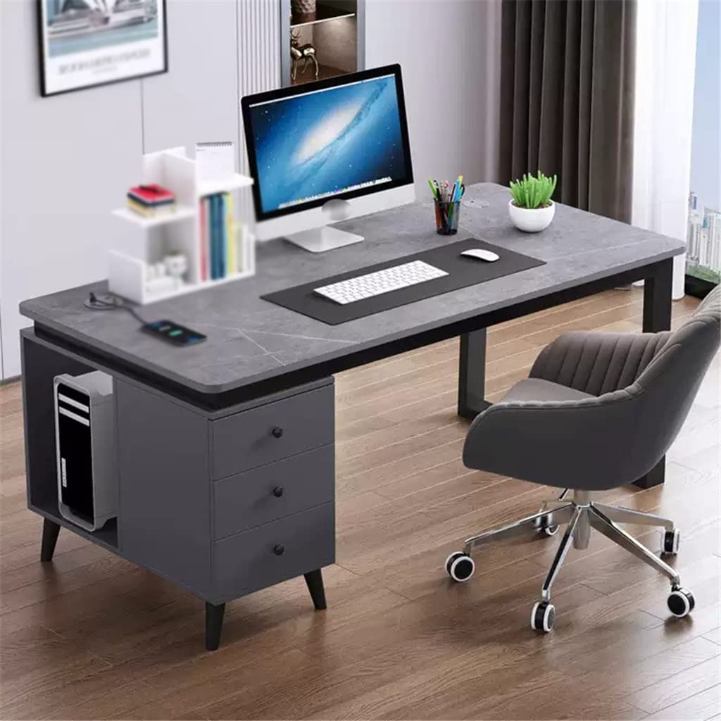 KXDTZ Rock Slab Computer Desk Desktop Home Bedroom Gaming Desk Study Desk Study Desk