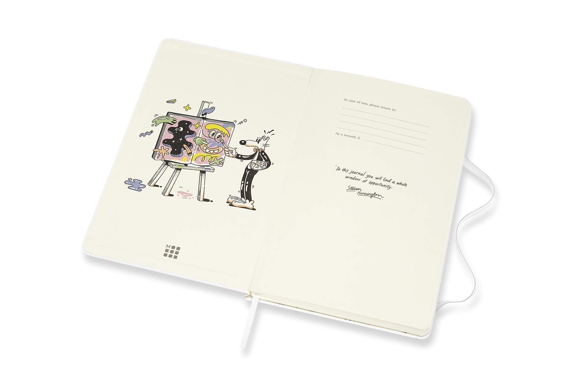 Moleskine Limited Edition Steven Harrington Notebook, Hard Cover, Large (5" x 8.25") Plain/Blank, 240 Pages