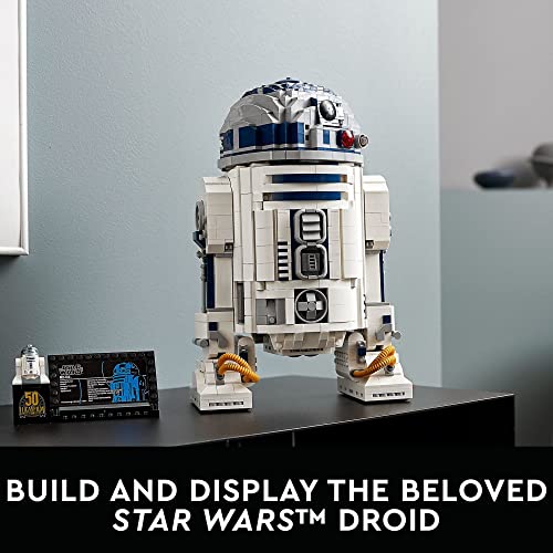 LEGO Star Wars R2-D2 75308 Droid Building Set for Adults, Collectible Display Model with Luke Skywalker’s Lightsaber, Great Birthday for Husbands, Wives, any Star Wars Fans