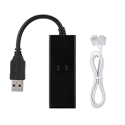 USB2.0 56K External Dial Up Fax Data Modem, V.92 Voice Fax Data Modem Dongle Adapter, for Windows 98, for Win SE, for Win 2000, for Win XP, for Win Vista, for Win 7