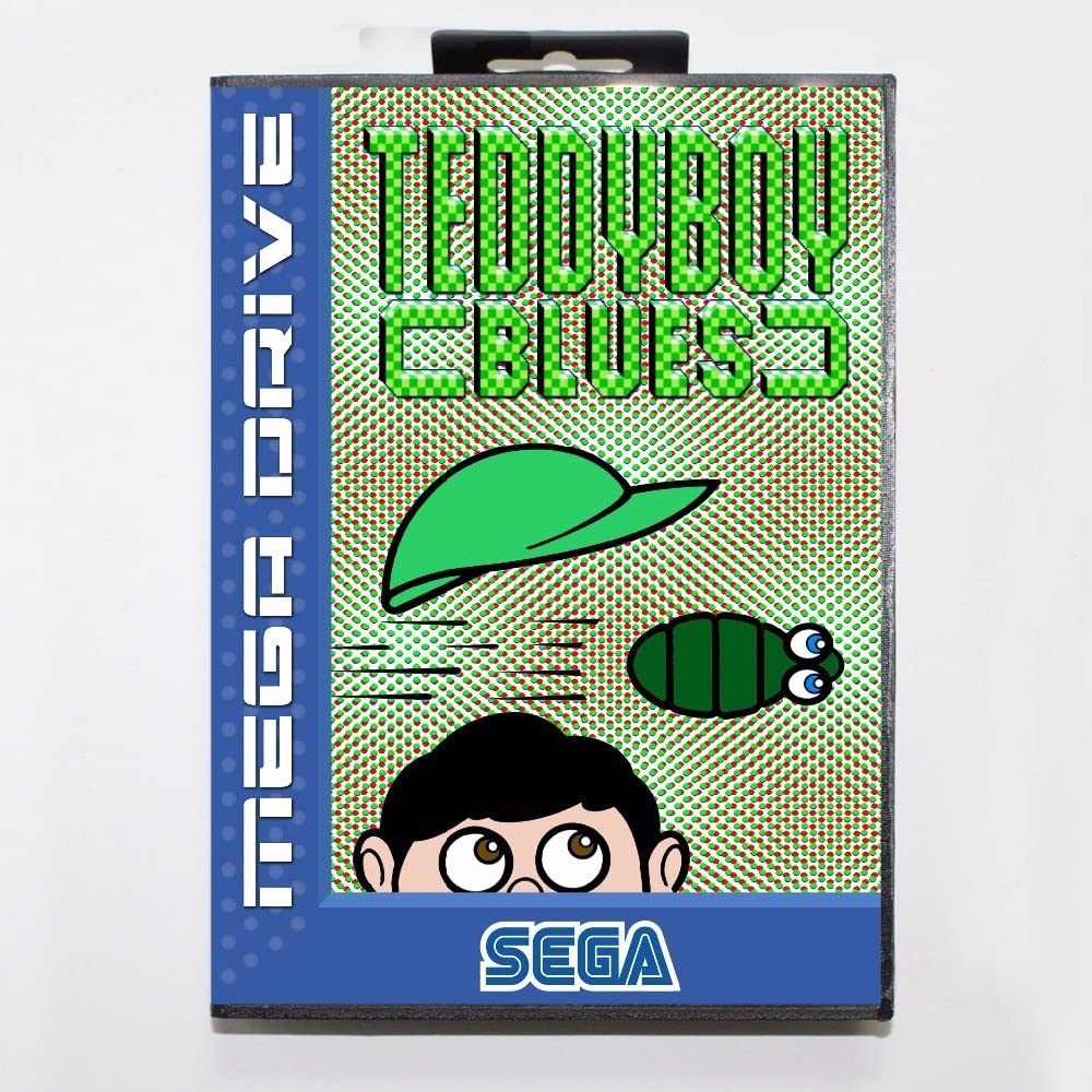 Teddy Boy Blues Game Cartridge 16 Bit MD Game Card With Retail Box For Sega Mega Drive For Genesis (Black)