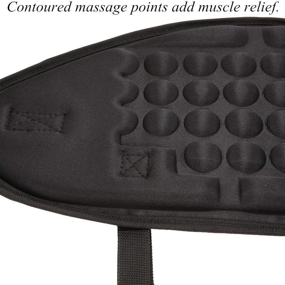 Lixada 1pc Adjustable Kayaking Canoeing Sit On Top Kayak Seat Back Rest Seat Backrest Support Back Pad Band Antiskid Cushiony Black