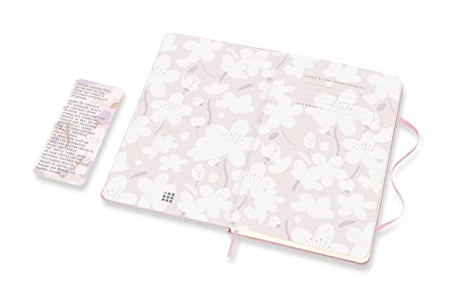 Moleskine Limited Edition Sakura Notebook, Hard Cover, Large (5" x 8.25"), Ruled/Lined, Graphic 1, 240 Pages