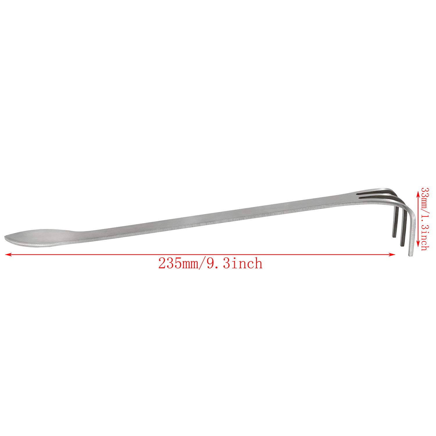 SQXBK Bonsai Rake Stainless Steel Root Rake with Spatula Mini Gardening Rack Cultivator 3-Prong Loosen Soil Bonsai Tree Tools
