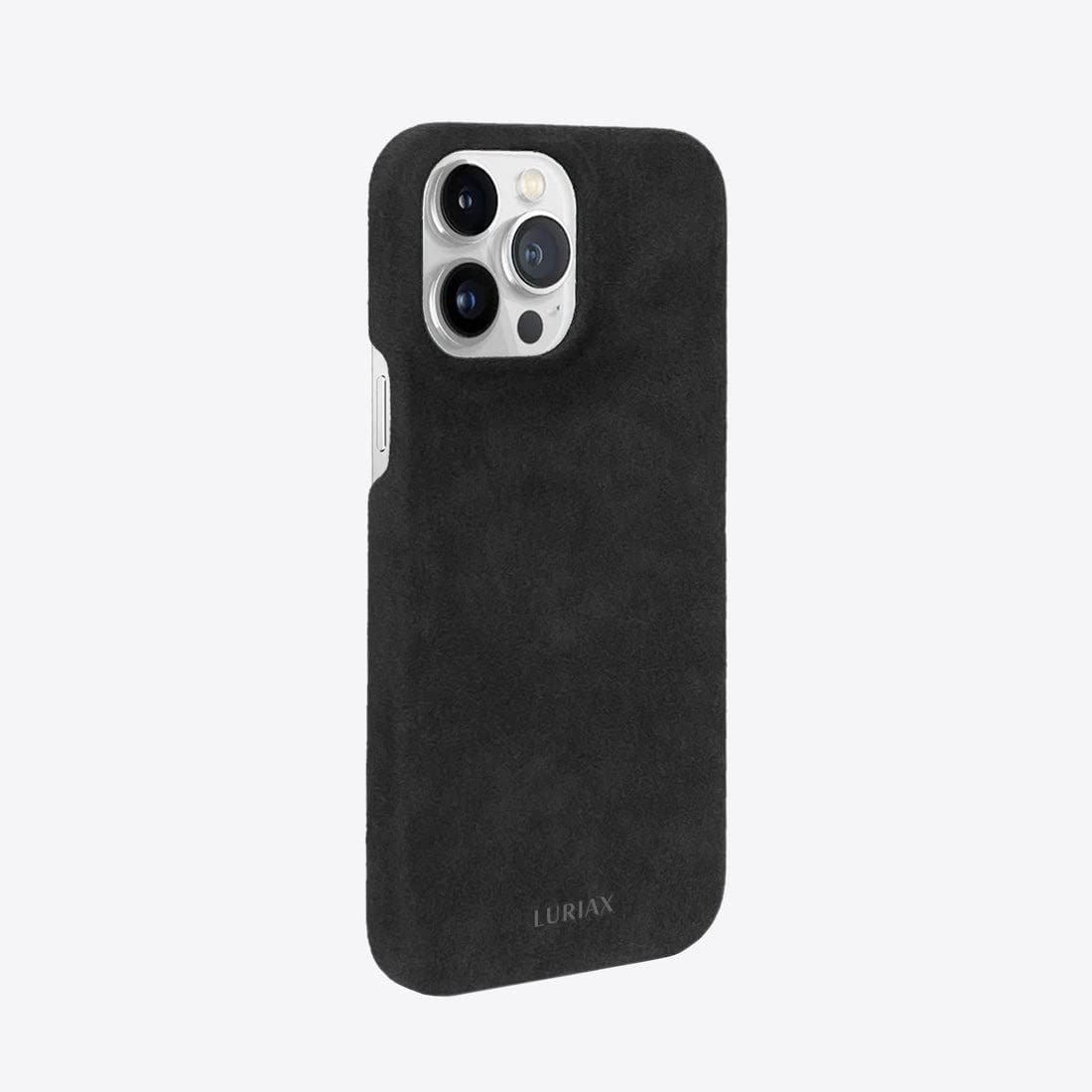 LURIAX Alcantara Suede Leather Case iPhone 14 Pro Malachite Sport - Enhanced Magnet Compatible with MagSafe & Wireless Charging