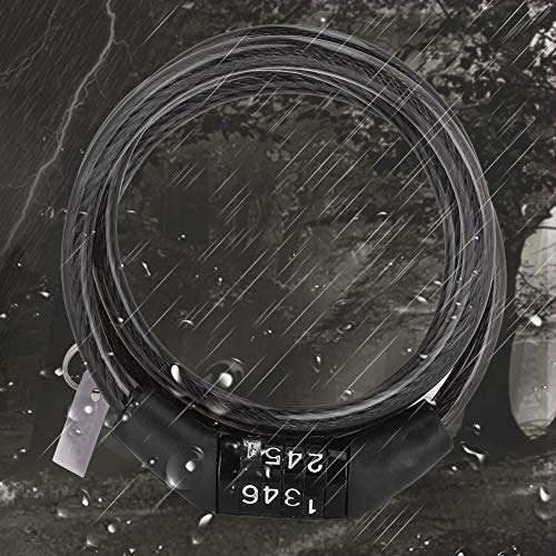 SALUTUY Bicycle Steel Cable Lock, Passwords Bike Lock High Strength Anti-Theft Folding for Bike Mountain Bicycle