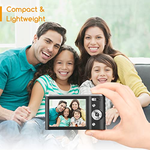 mewmewcat Mini Digital cameraPortable Digital Camera 48MP 4K 2.8-inch IPS Screen 16X Zoom Self-Timer 128GB Extended Memory Face Detection-Shaking with 2pcs Batteries 3