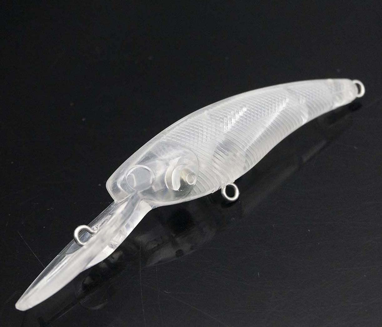 New 10PCS Unpainted Fishing Blanks Crankbait 9.2cm 6.9g topwater Artificial Bait Fishing Lures Blank Minnowbait Hard unpainted Artificial Bait Bodies DIY Fishing Tackle Spoons with Free Eye