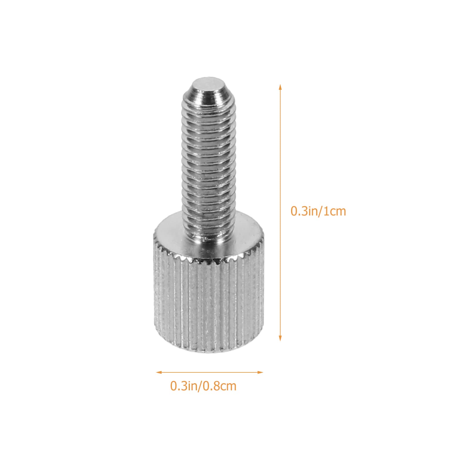 VILLCASE 3 Sets 20pcs Hand Screw Computer Cover Thumb Screw Computer Thumb Screw Case Screws Knurled Thumbscrew Rgb Computer Case Computer Case Screw Nickel-plated Iron Round Consumables