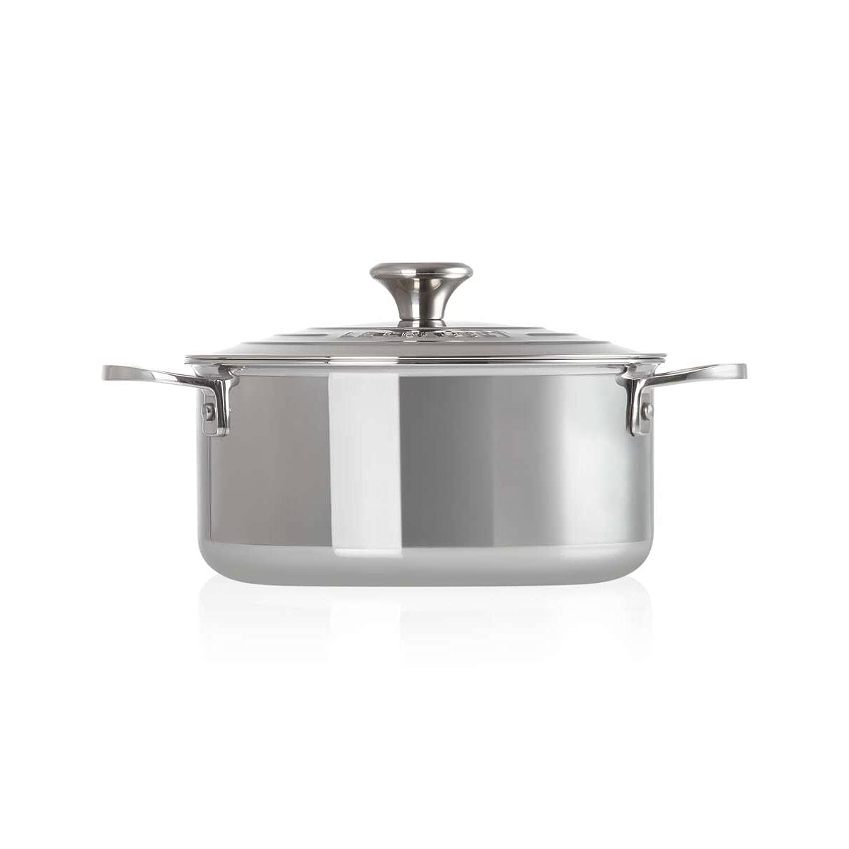 Le Creuset Tri-Ply Stainless Steel Shallow Casserole, 5.5 qt.