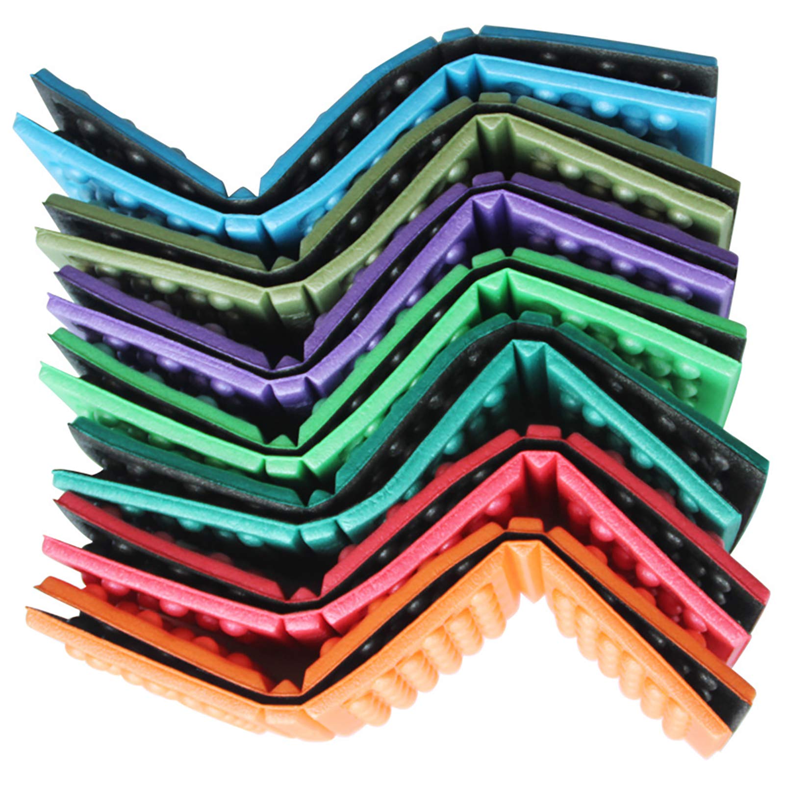 ONWRACE HASEAN Folding Foam Sit Mat, Outdoor Foldable Cushion Seat Mat, Beach Pad Insulation and Moisture-Proof Sitting Mat for Hiking, Camping, Tourism and Park Picnics Blue