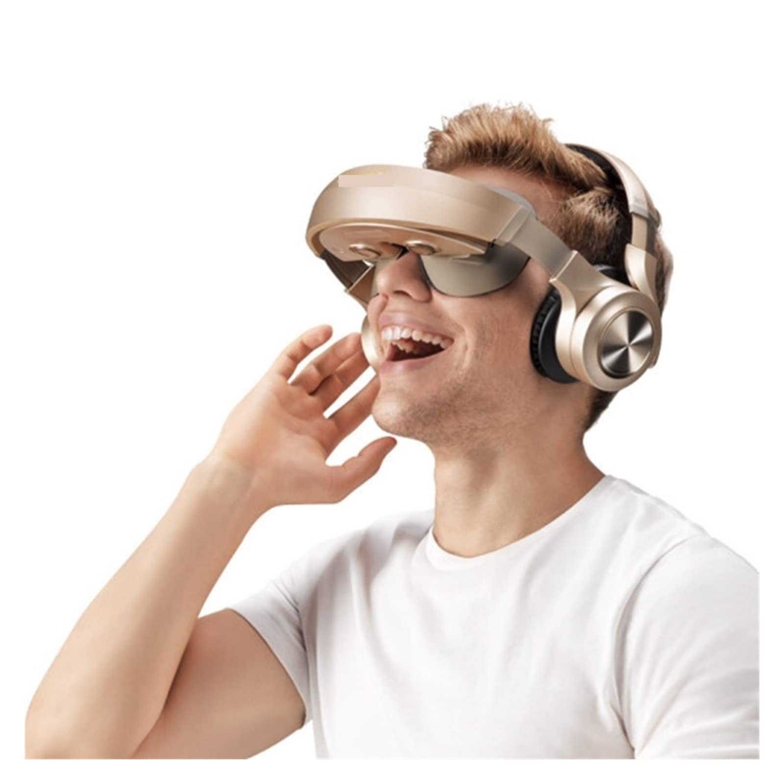 SRISKA Private Cinema VR Headset HiFi Headphone 3D Mobile Cinema 3D IMAX HD VR Virtual Reality Glasses (Color : C)