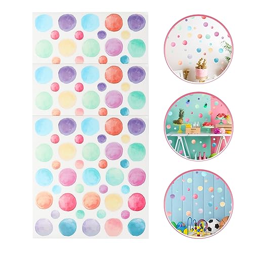 MAGICLULU 3 Sheets Dot Stickers Classroom Decorations Classroom Stickers Classroom Border Trim Adhesive Border Sticker Classroom Blackboard Accessories PVC Bulletin Board It Can Move