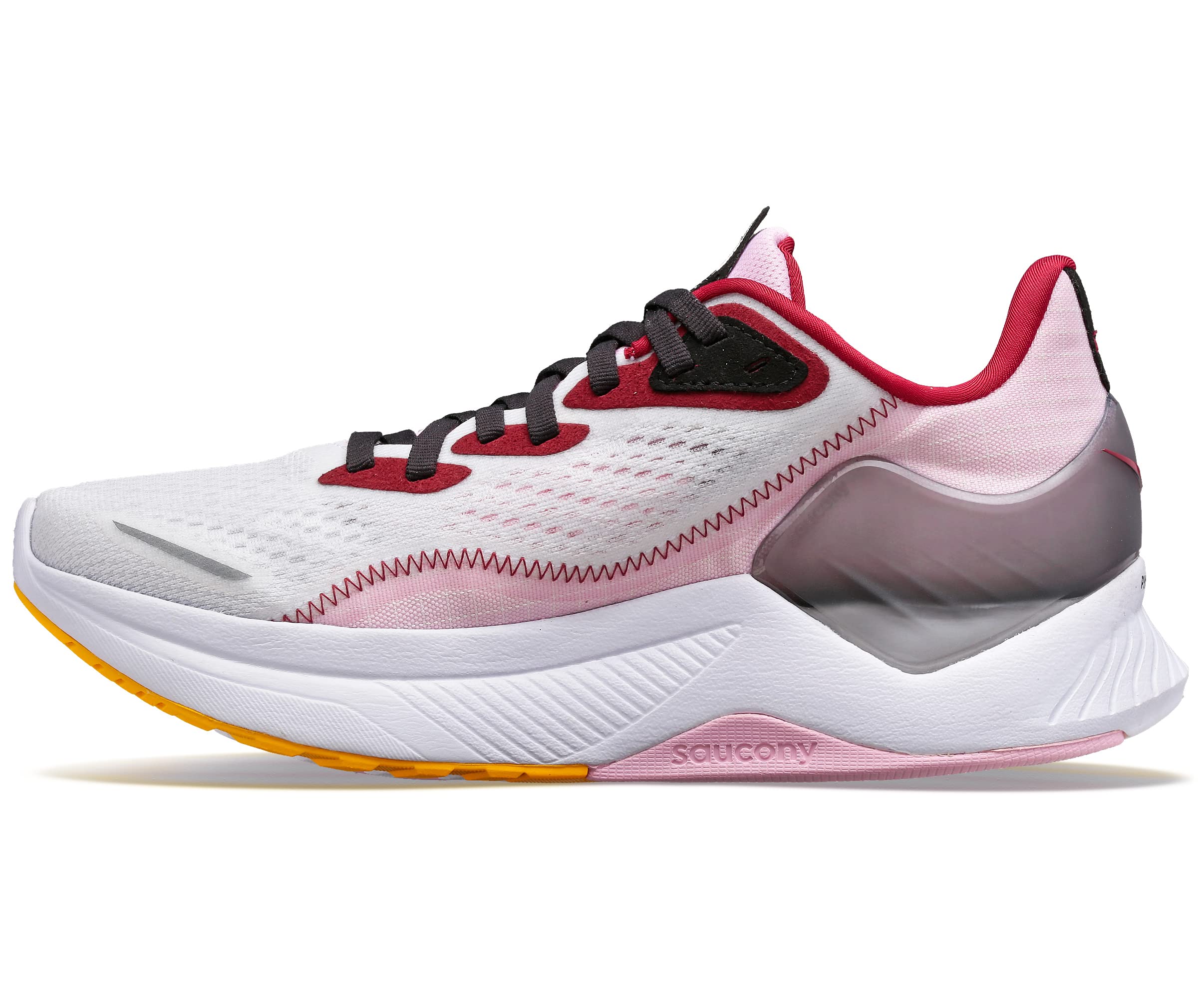 Saucony Women's Endorphin Shift 2 Running Shoe, White/FAIRYT, 8.5