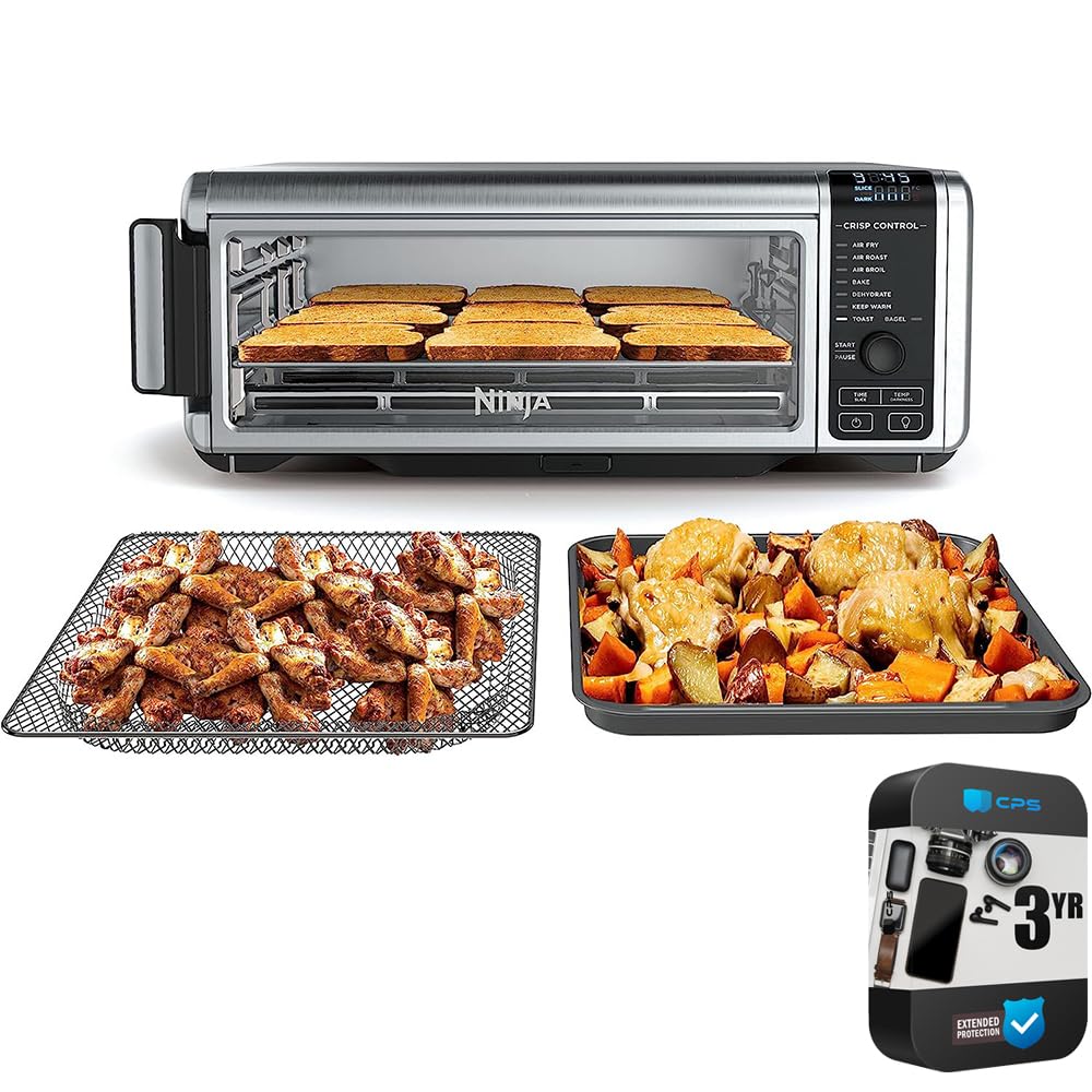 Ninja Foodi Digital Air Fry Oven (Renewed) Bundle with 3 Year Enhanced Protection Pack