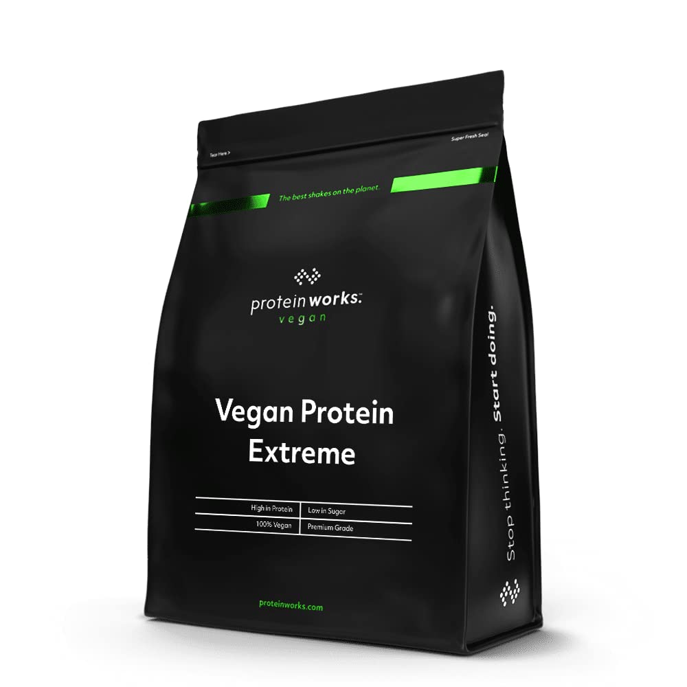 Protein Works - Vegan Protein Extreme | 29g Protein | Plant Based Shake| Multi-Source Protein Blend | Chocolate Fudge Brownie | 1.10 Pounds