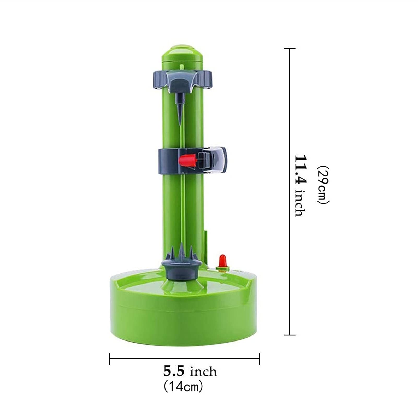 LKL Electric Potato Peelers Multifunction Spiral Apple Peeler Automatic Rapid Rotating Fruit Potato Peeling Machine for Home Restaurant (Color : Black)