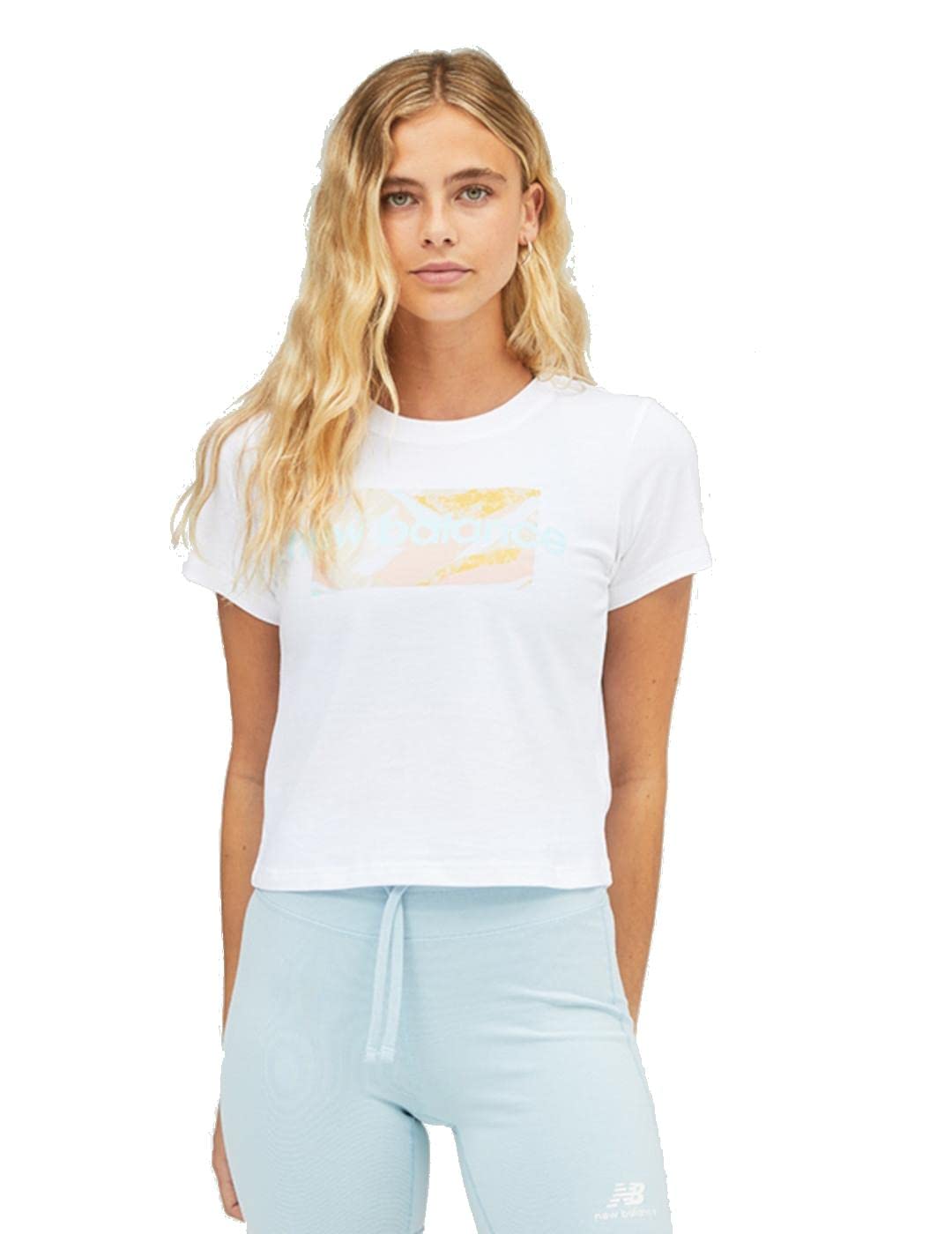 New Balance Women's NB Athletics Mystic Minerals Tee, White, Medium