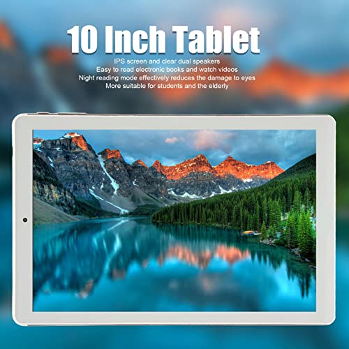 MAVIS LAVEN HD Tablet, Multifunction Dual SIM Card Dual Standby Grey WiFi Octa Core 3GB RAM 64GB ROM 13MP Rear Camera 10 Inch HD Tablet for Daily Use (US Plug)