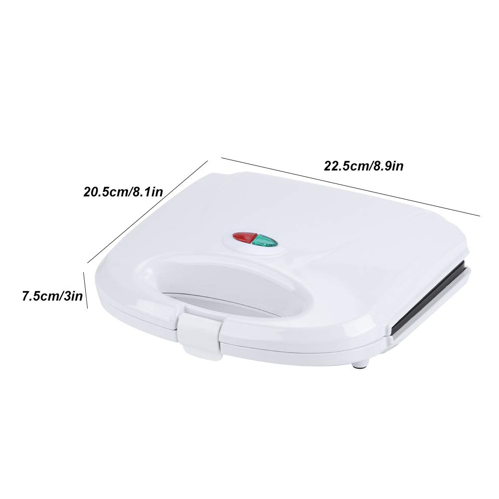 Omabeta Multifunction Electric Mini Sandwich Bread Maker Sandwich Toaster Bread Maker Grill Panini Breakfast Machine Baking Pan Kitchen Accessory with Non-Stick Plates, LED Indicator Lights