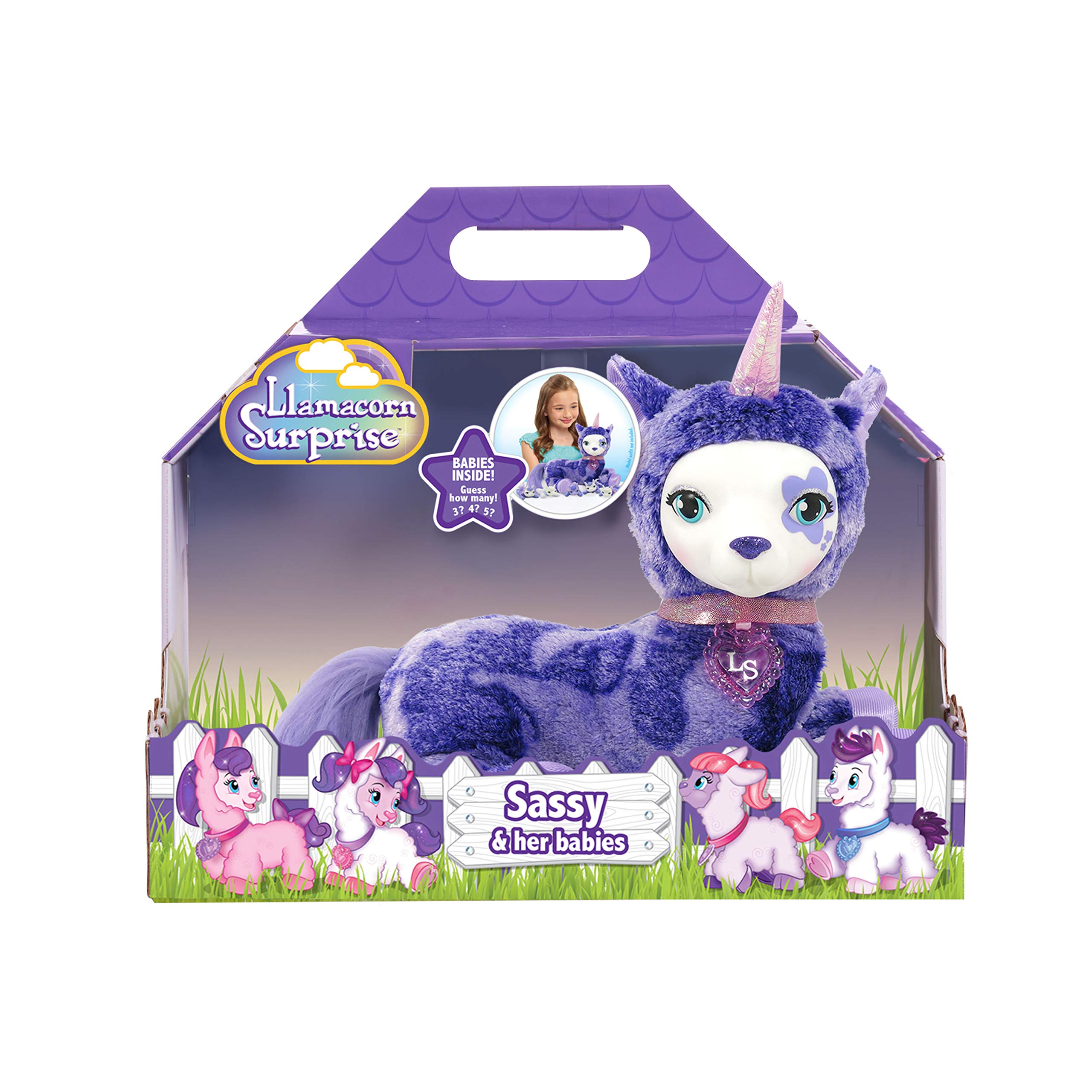 Llamacorn Surprise Plush Sassy - Amazon Exclusive, Kids Toys for Ages 3 Up by Just Play