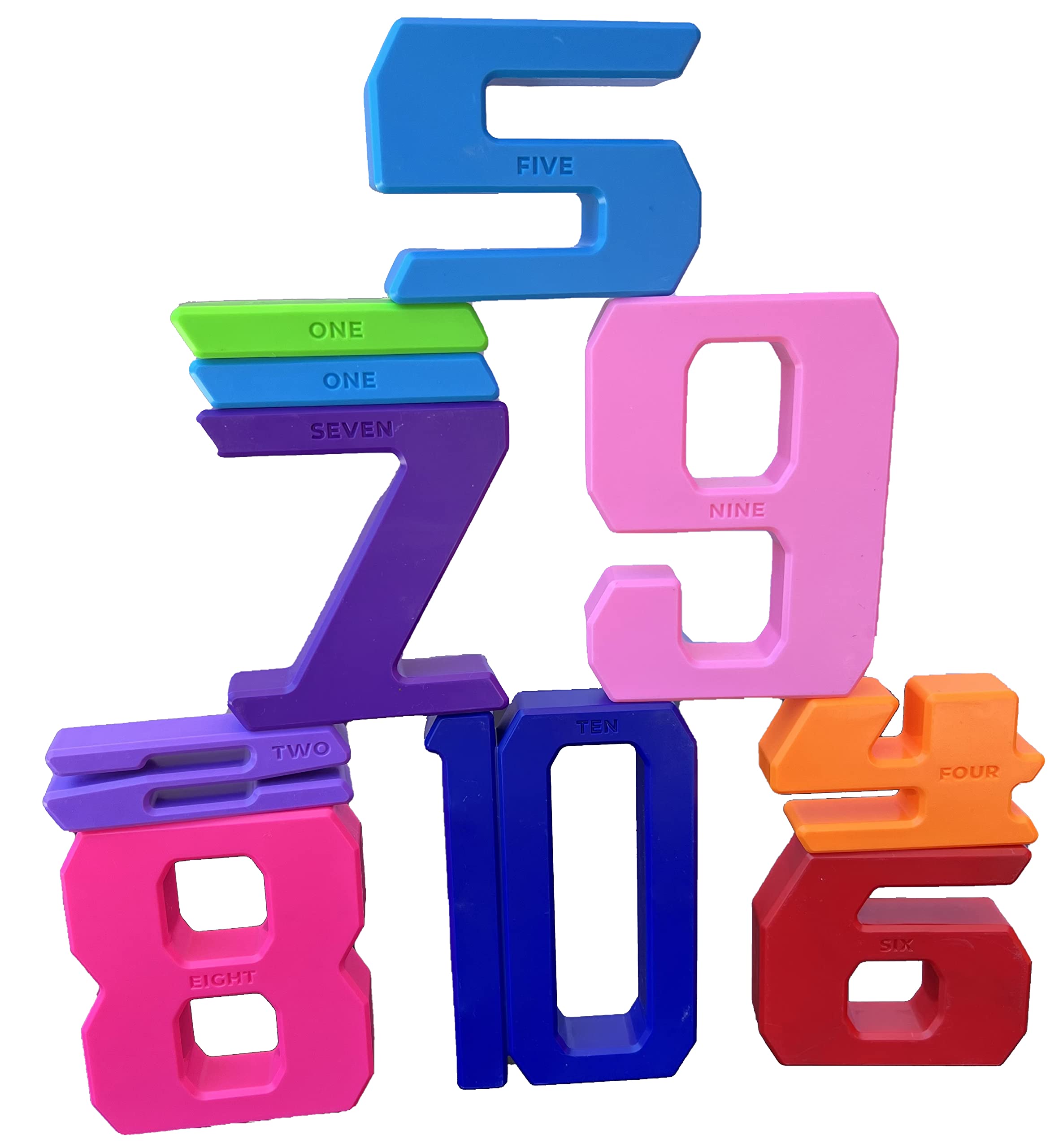 Skoolzy Number Blocks & Counting Coins 44 Piece Set, Toddler Toys Preschool Learning Activities Montessori Toys for Ages 18 Months+