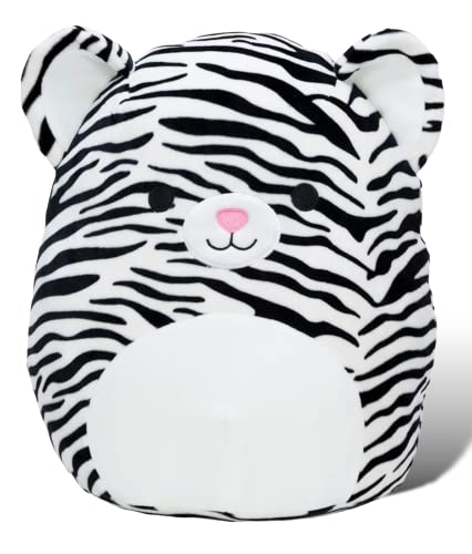 Squishmallows Official Kellytoy Tasha Tiger White 16 Inch Plush - Wilderness Stuffed Animal Toy Pillow