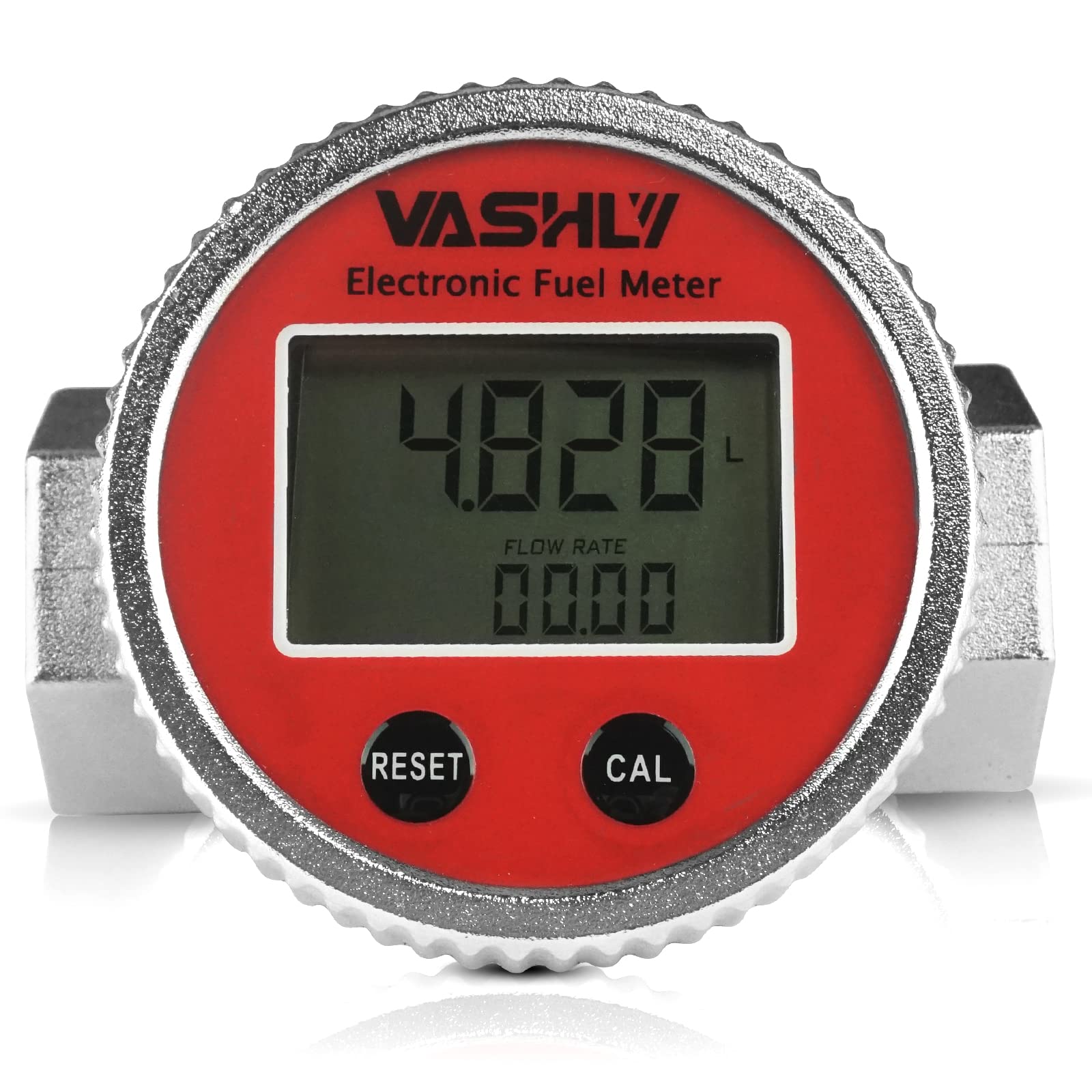 Vashly Turbine Flow Meter 3/4" inch with Digital LCD Display for Measure Diesel Kerosene Gasoline