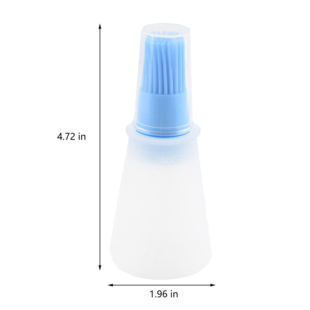 Silicone Oil bottle brush,BBQ/Pastry Basting Brushes,Silicone Cooking Grill Barbecue Baking Pastry Oil/Honey/Sauce Bottle Brush (4 PCS,Multicolor)