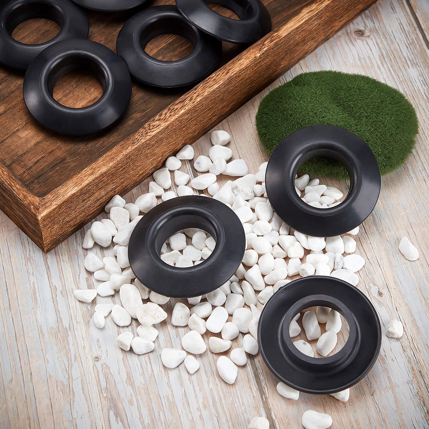 Outus 12 Pieces Rubber Kayak Paddle Drip Rings Canoe Paddle Drip Ring for Kayak Paddle Accessories