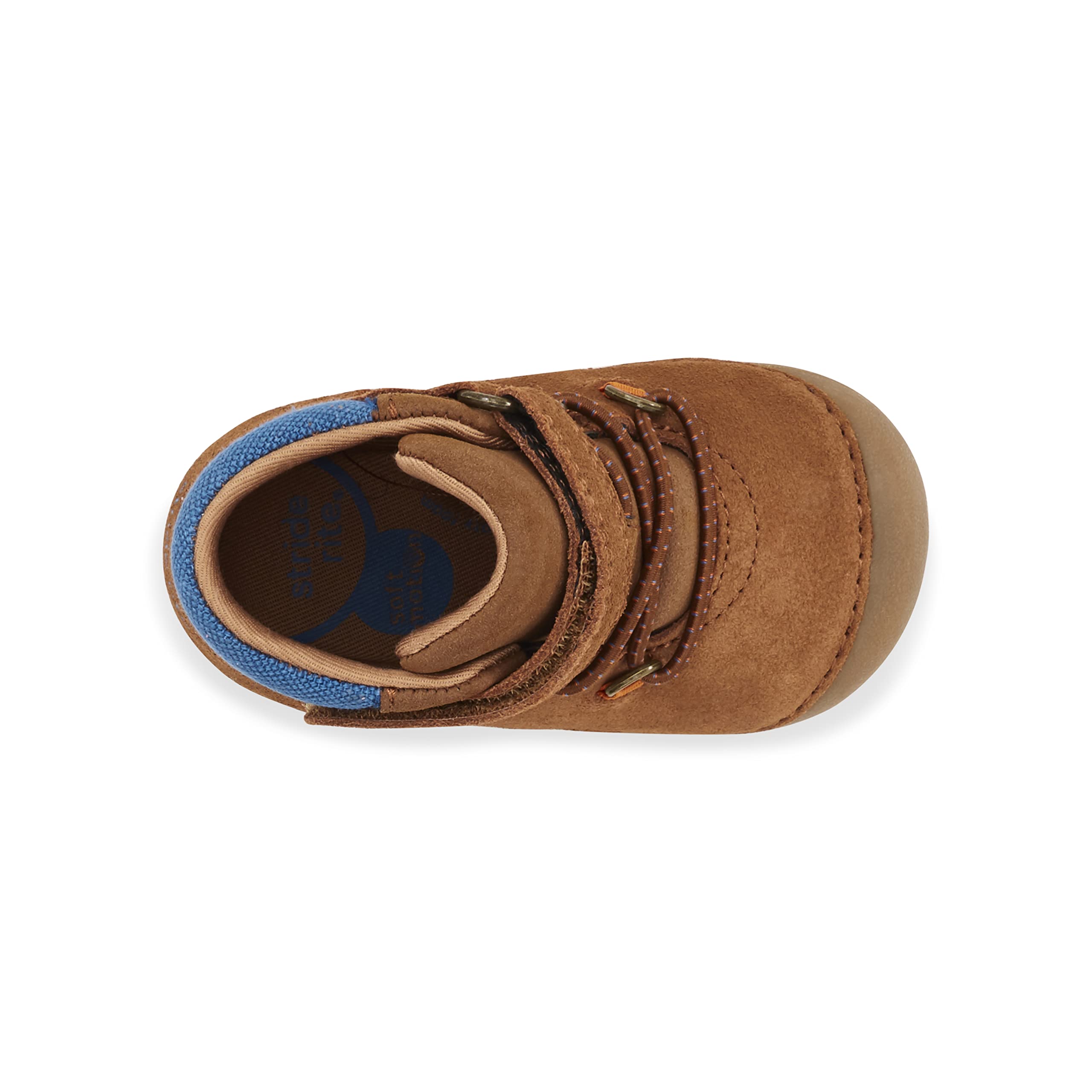 Stride Rite Baby Boys SM Russell First Walker Shoe, Brown, 4.5 Wide Infant