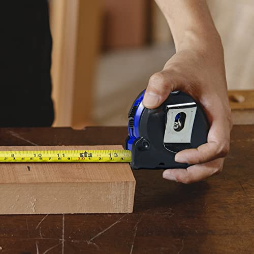 SALI Tape Measure Metric with Fractions Measuring Easy Read Millimeter Telescoping Tape Retractable Engineer Scale Tape Measure Metric and Inches (25Ft/7.5m*25mm)