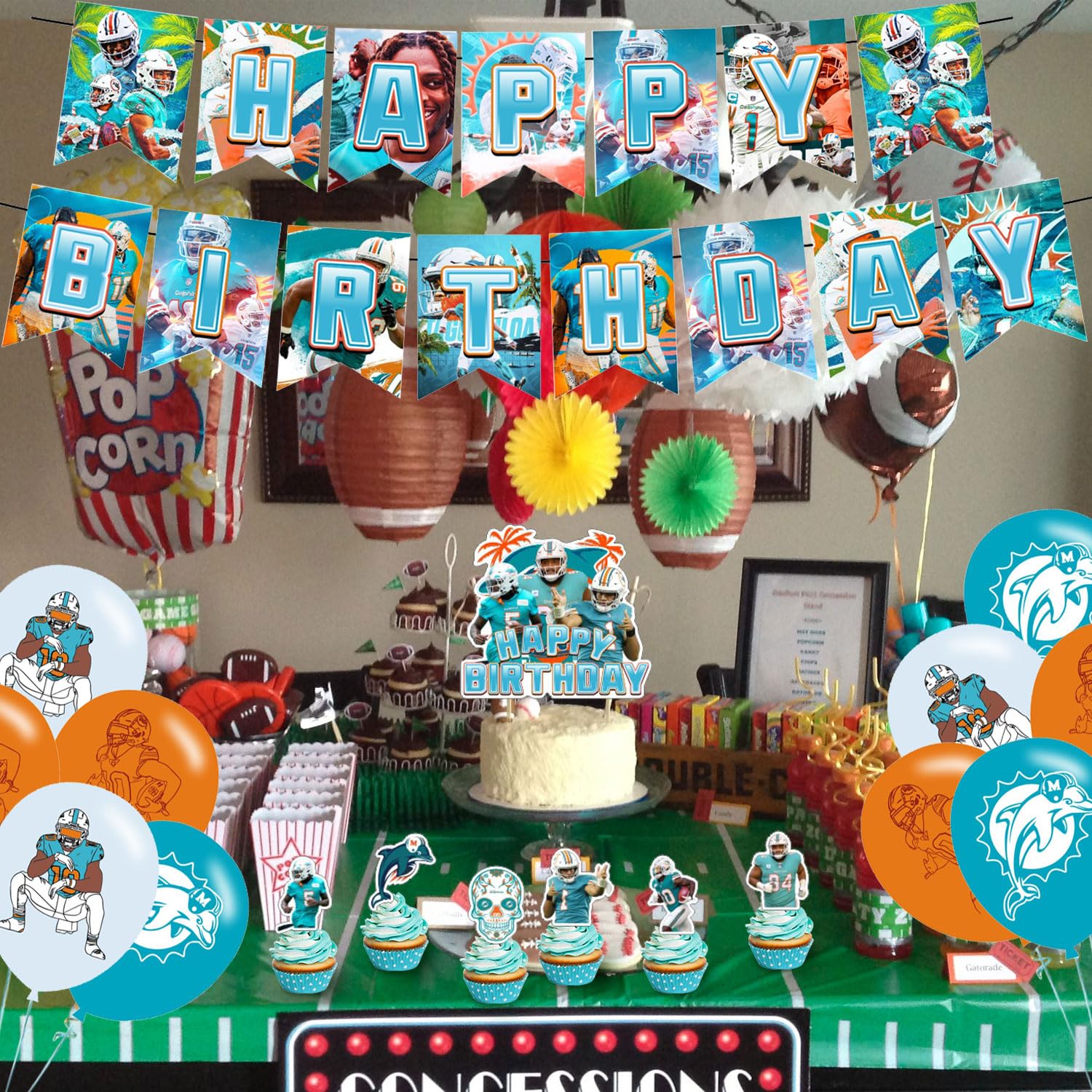 ๐๐ฒ๐ช๐ถ๐ฒ ๐๐ธ๐ต๐น๐ฑ๐ฒ๐ท๐ผ Party Decorations,Birthday Party Supplies For ๐๐ฒ๐ช๐ถ๐ฒ ๐๐ธ๐ต๐น๐ฑ๐ฒ๐ท๐ผ Soccer Party Supplies Includes Banner - Cake Topper - 12 Cupcake Toppers - 18 Balloons