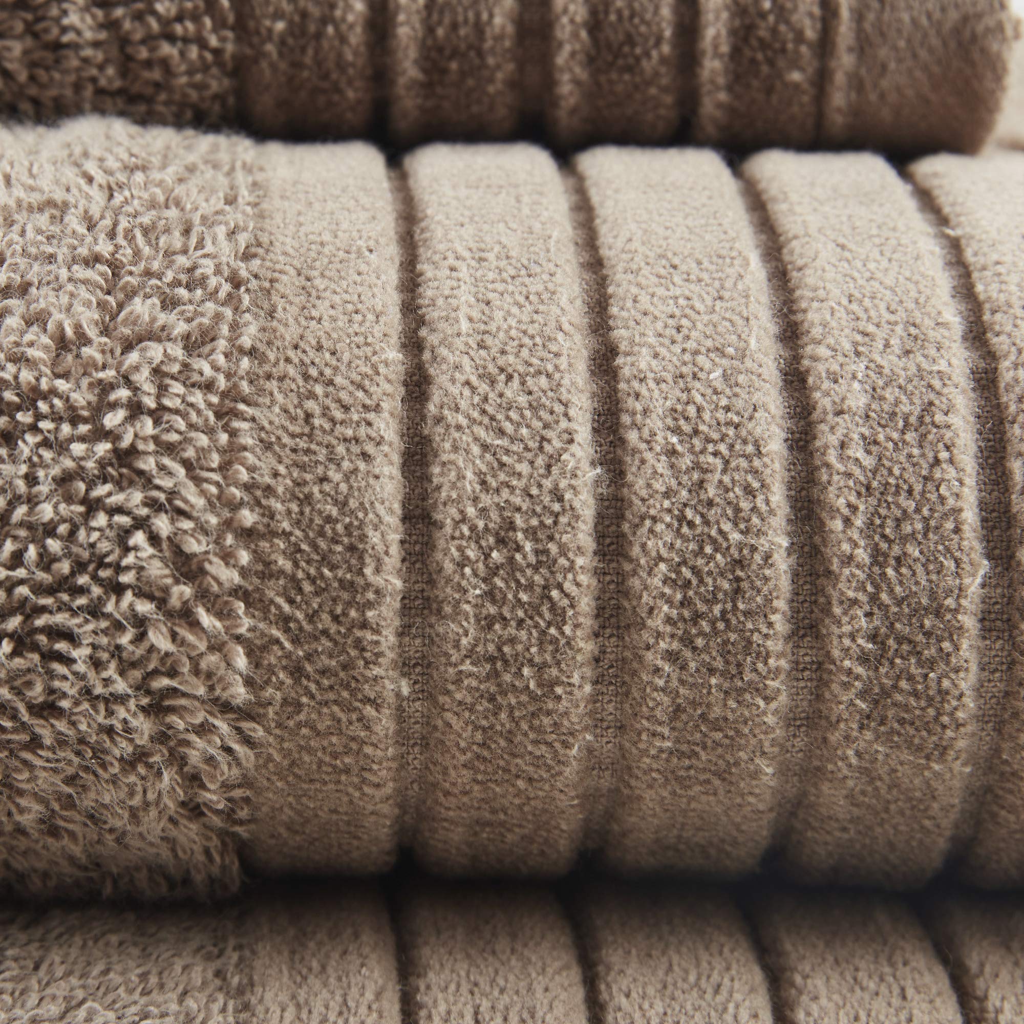Madison Park Mirage Solid 100% Cotton 8 Piece Towel Set, Taupe