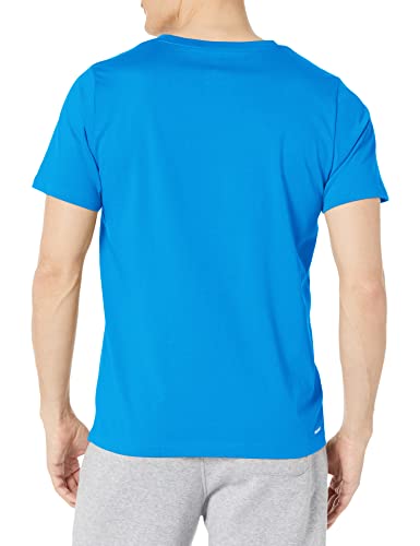 New Balance Men's Heathertech Tee, Serene Blue Heather, XX-Large
