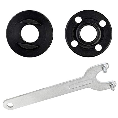 Topbuti 5" 5/8-11 Grinder Flange Angle Wrench Spanner Metal Lock Nut for Compatible with Dewalt Milwaukee Makita 193465-4 Bosch Black & Decker Ryobi