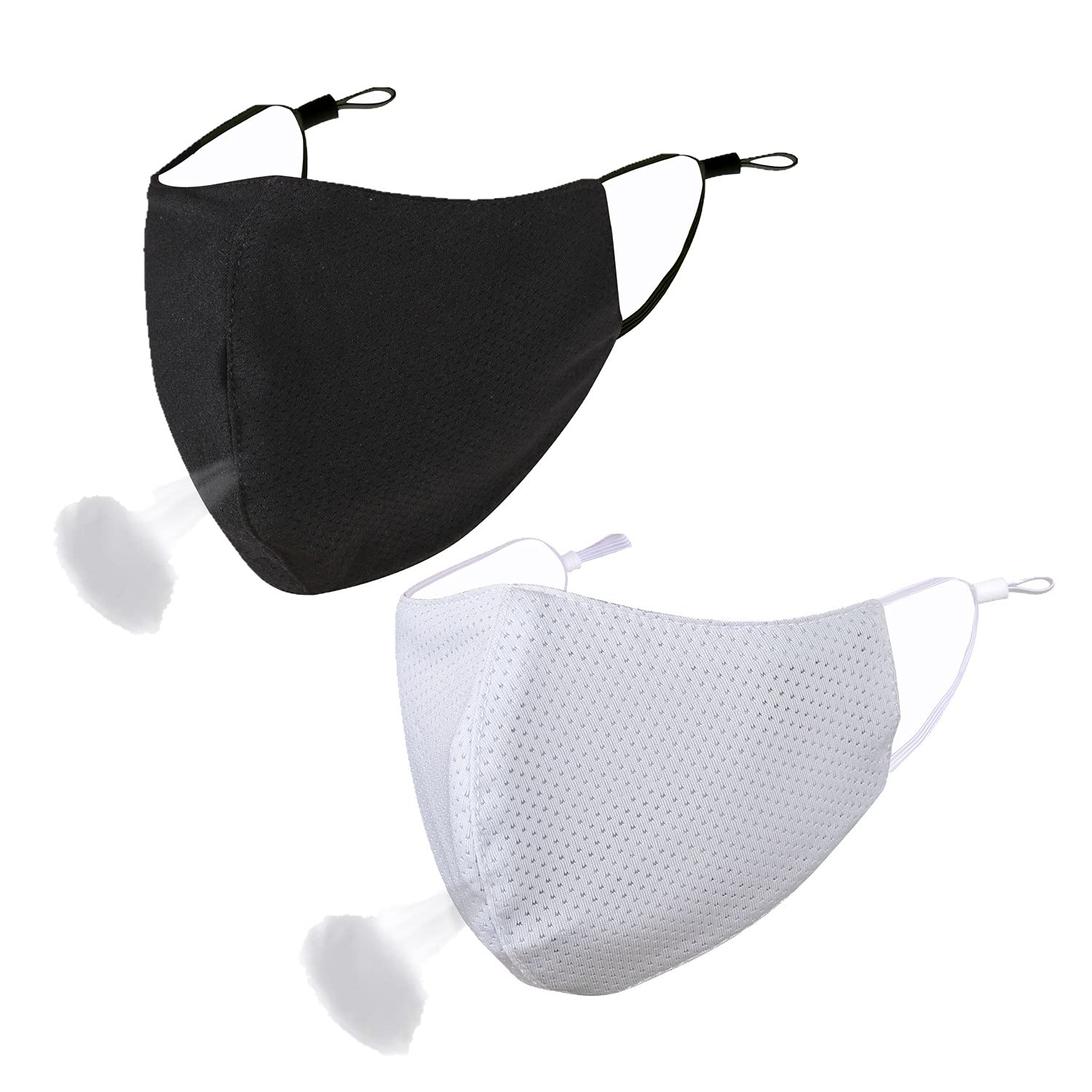 Ligart 2 Packs Breathble Sports Face Mask Lightweight Thin Reusable Washable Exercise Athletic Masks for Workout,Sun UV Protection
