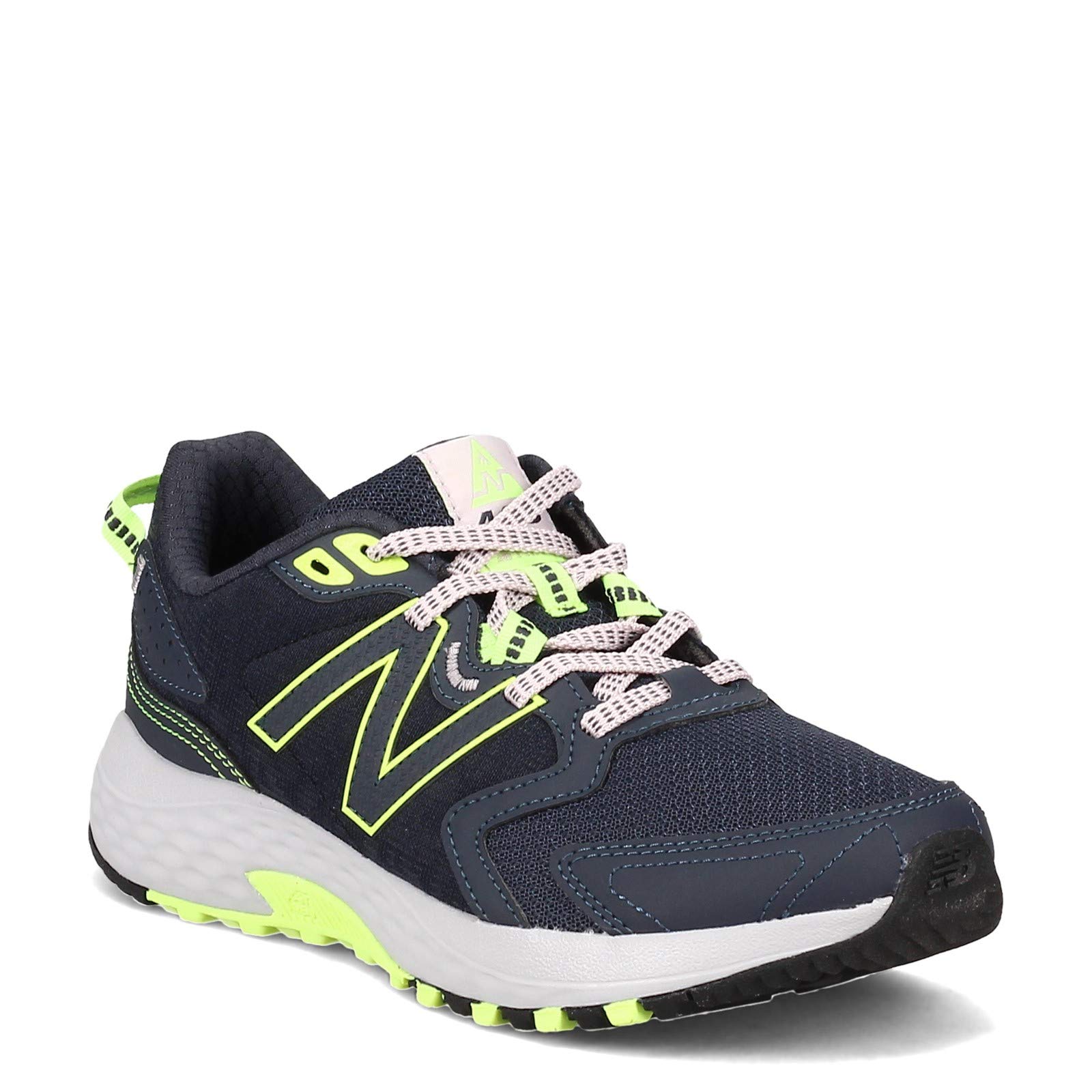 New Balance Women's 410 V7 Trail Running Shoe, Outer Space/Logwood/Black, 9