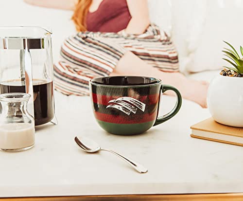 Silver Buffalo A Nightmare on Elm Street Sweater Claws Ceramic Soup Mug | Holds 24 Ounces