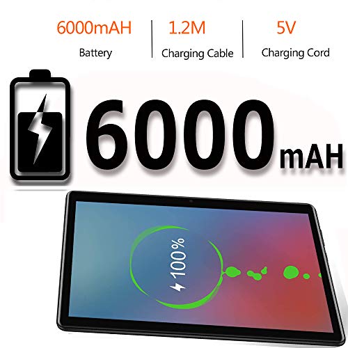 ZONKO Tablet 10.1 Inch Android Tablet with 2GB RAM+32GB ROM+128GB Expandable Storage, Dual Sim Card Slot for 3G Phone Call, Support WiFi, Bluetooth, GPS(Black)