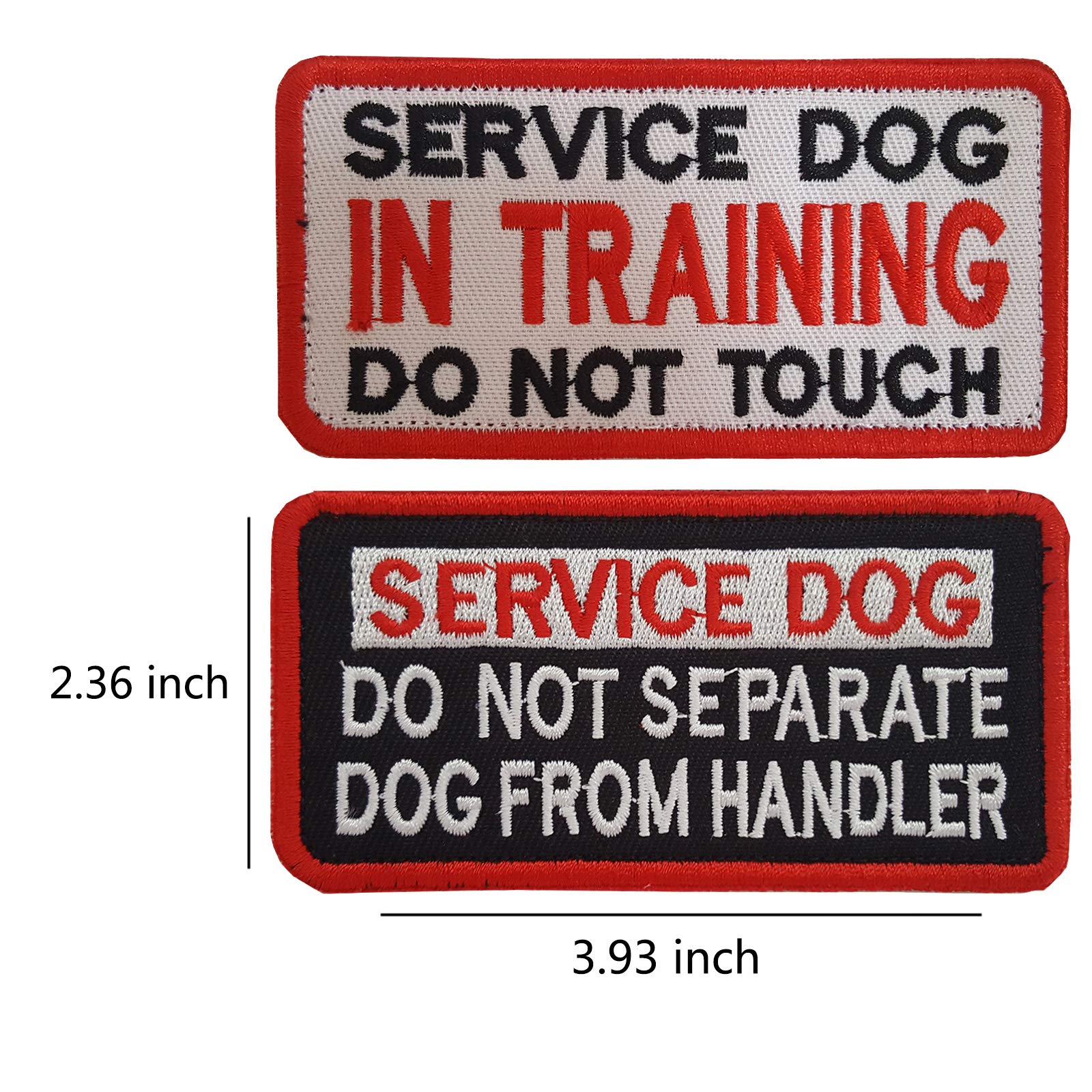 Lightbird 6 PCS Service Dog in Training/Working/Stress & Anxiety Response Embroidered Hook & Loop Morale Patches