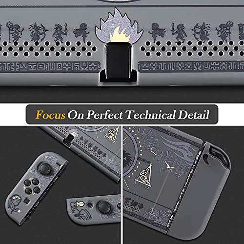 MYCHEER Cover Case Compatible with Nintendo Switch Hard Shell Handheld Grip Protector for Nintendo Switch Console and Joy-Con Controllers