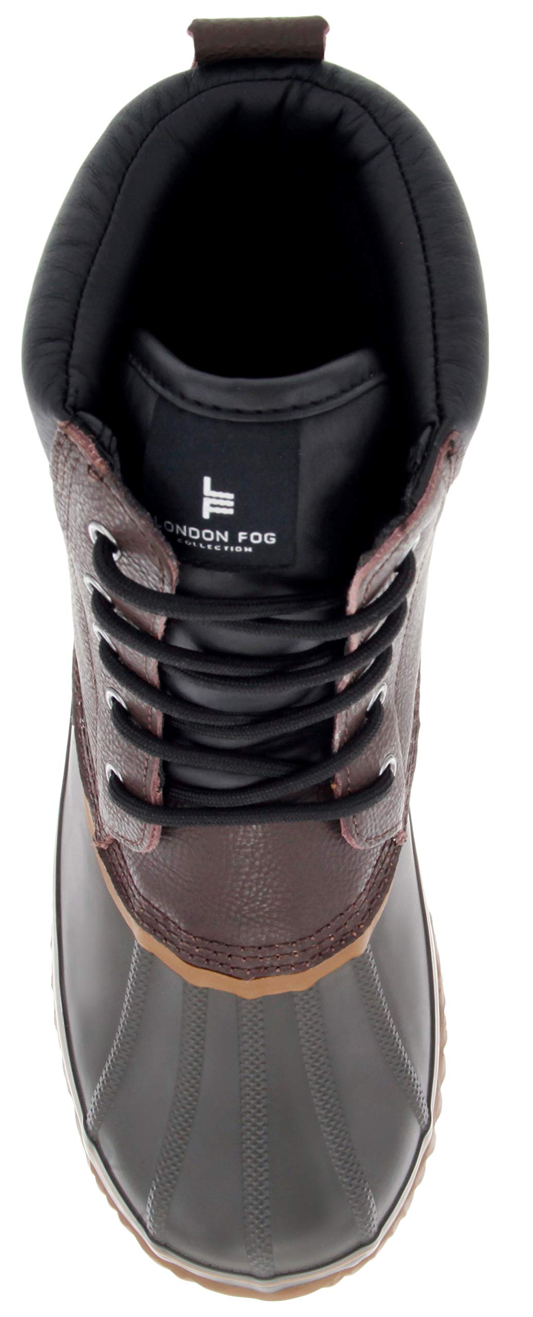 LONDON FOG Mens Ashford Waterproof and Insulated Duck Boot Cognac 11 M US