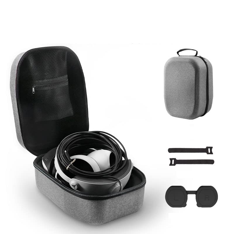 Suitable for Playstation VR2 Storage Bagfor PSVR2 Glasses Bagfor PS5 Accessories Storage Bag (Gray)
