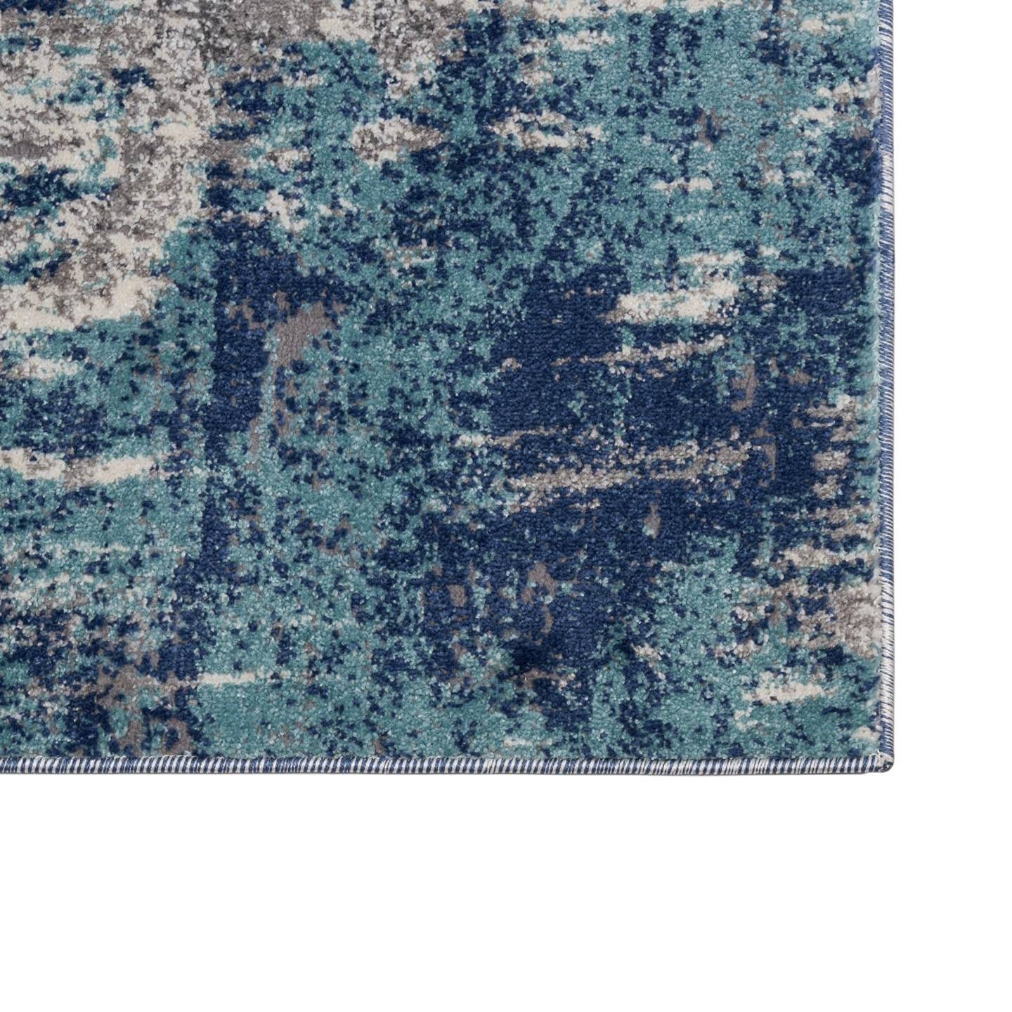 LUXE WEAVERS Euston Collection 7680 Brown 5x7 Modern Abstract Area Rug