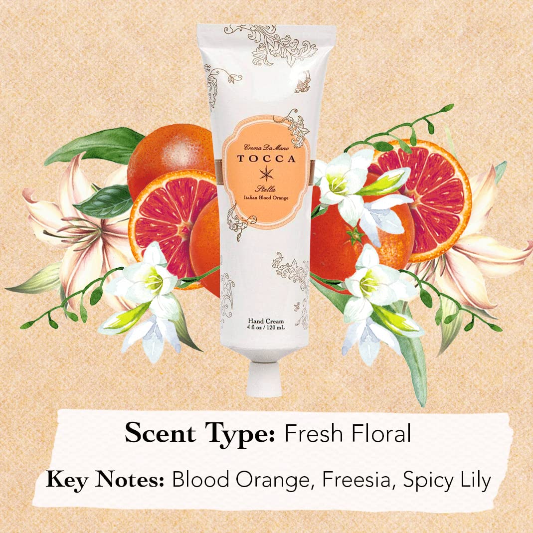 Tocca Eau de Parfum (50 ml) and Hand Cream (120 ml) in Stella - Fresh Floral, Blood Orange, Freesia, Spicy Lily