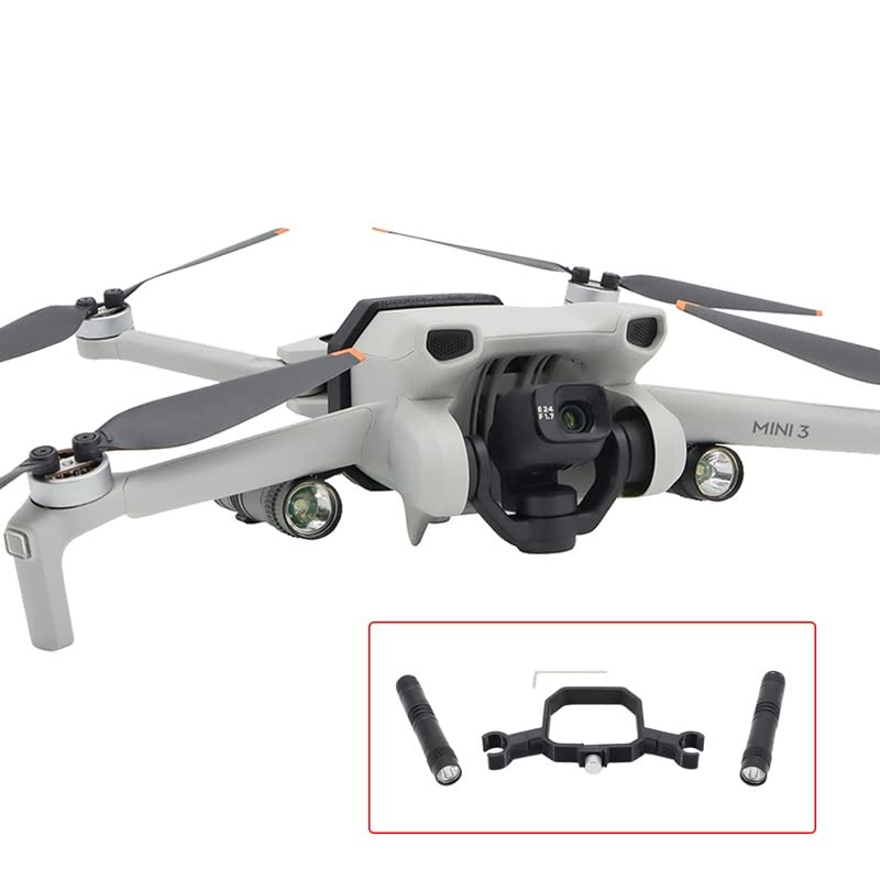 LED Light For DJI Mini 3 Night Navigation Searchlight Drone Portable Navigation Accessories Lighting Kit Night Flight Lamp Holder LED Fill Light Lighting