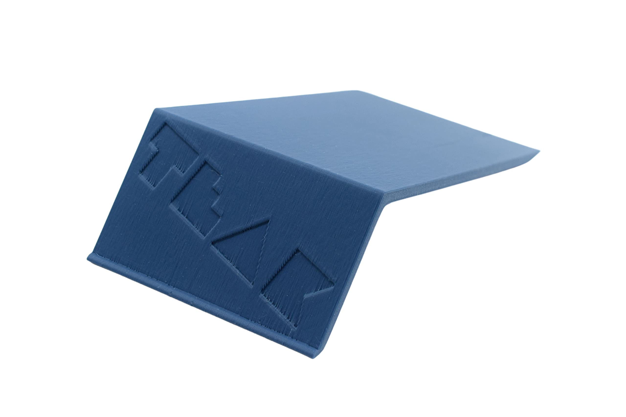 Teak Tuning Fingerboard Poly Low-Rise Kicker Ramp - 6" Long, 3" Wide, 1.5" Tall - Fingerboard Obstacle in Blue Steel Colorway